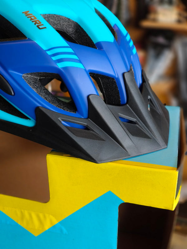 Helmet MTB Maru Tracer (available in Blue & Purple) – BMX Cycle Center